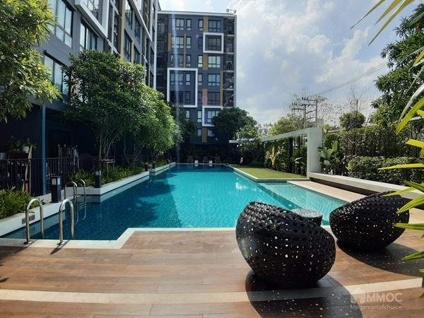Cheap rent! ICondo Seri Thai GreenSpace near NIDA, resort style, pool view